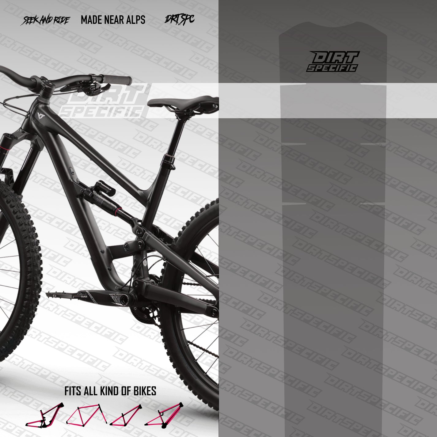 MEGA CLEAR bike protection - Bike Frame wrap MK2 – DIRTSPECIFIC Bike ...