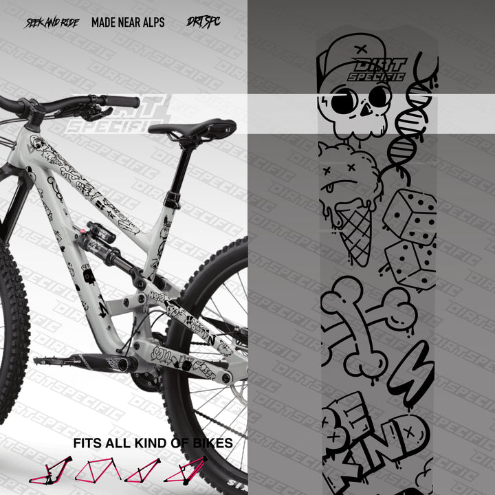 GRAPHICS Series decals – DIRTSPECIFIC Bike frame protection