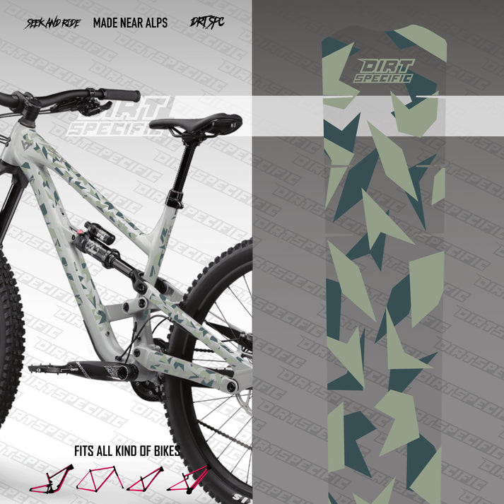 Hard Juniper Cammo - Bike Frame wrap MK2 – DIRTSPECIFIC Bike frame ...