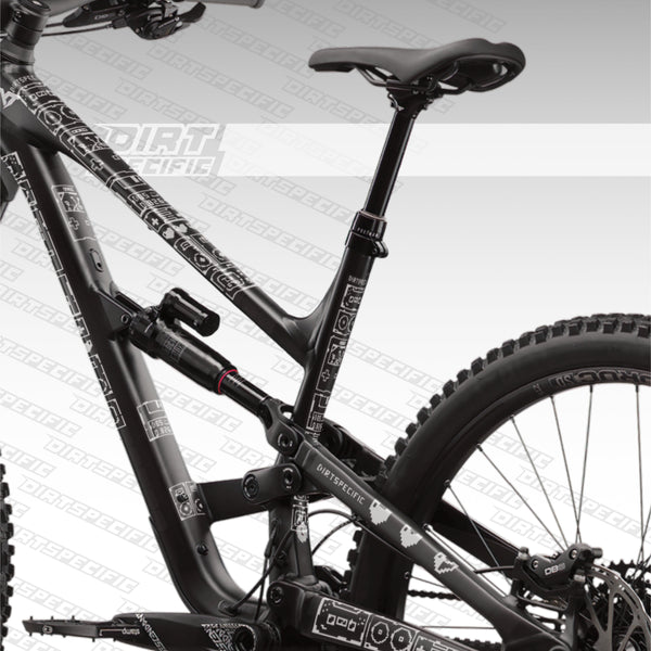 Old time white - Bike Frame wrap MK2 - (Custom Color Options🎨 ...