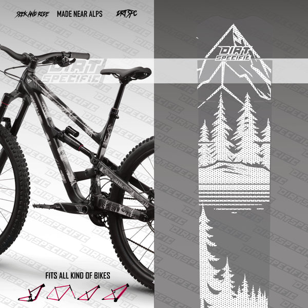 Light forest - Bike Frame wrap MK2 – DIRTSPECIFIC Bike frame protection