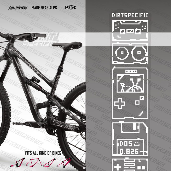 Old time white - Bike Frame wrap MK2 - (Custom Color Options🎨 ...