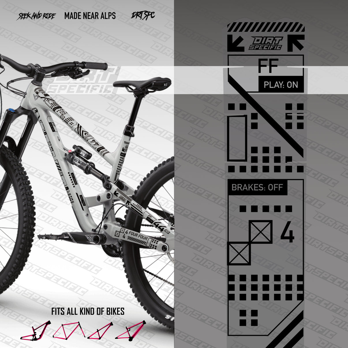 Space station - Bike Frame wrap MK2 - (Custom Color Options🎨 ...